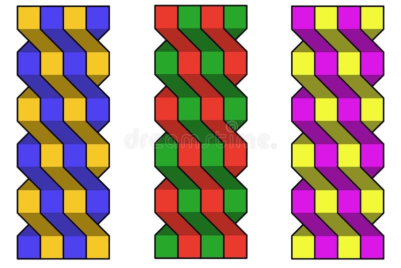 Image of a Geometric Abstract Optical Illusory Figure Stock Vector ...