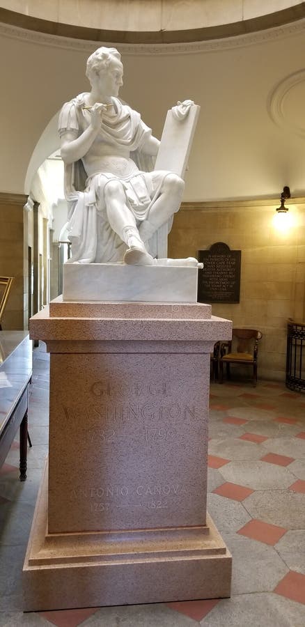 George Washington Statue Inside the North Carolina Capital Building ...