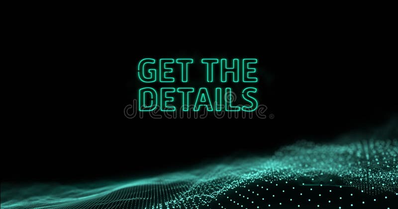 Image of Get the Details Text and Data Processing Over Green Mesh Stock ...