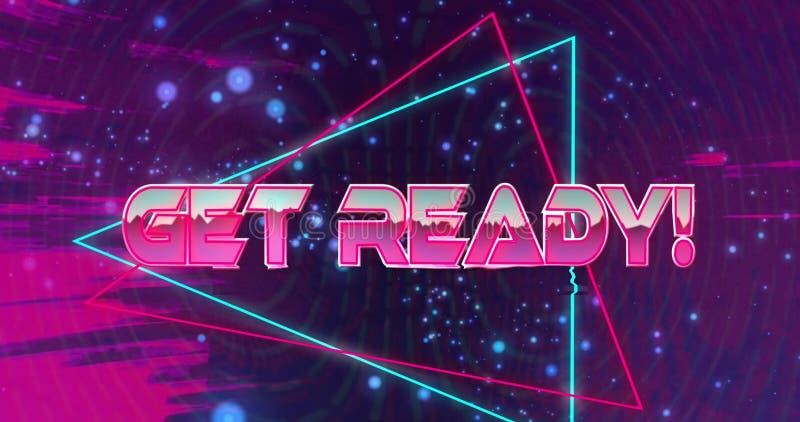 Image of Get Ready Text Over Spots Stock Photo - Image of ready ...