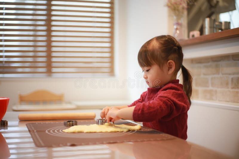 Image of a Girl Making Sweets Stock Image - Image of home, happy: 238289163