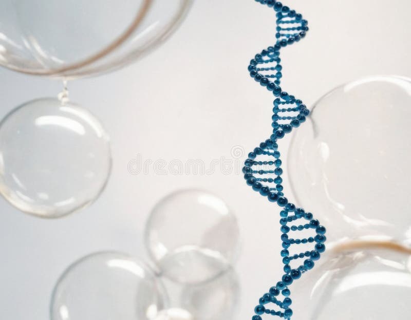 Image of glass DNA. stock photo. Image of spiral, microbiology - 309262068