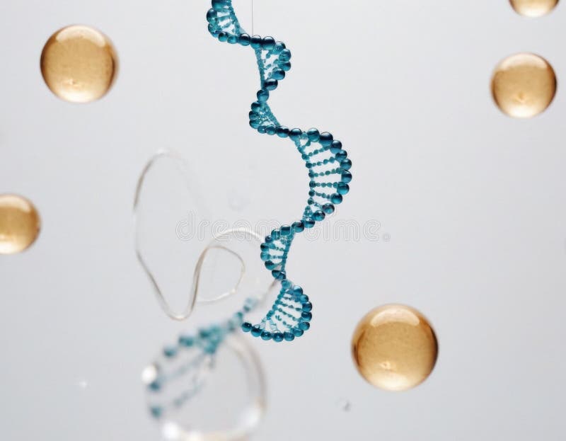 Image of glass DNA. stock photo. Image of molecule, science - 310211248