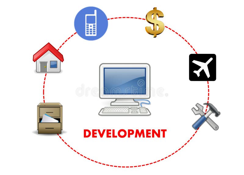 An Image Global Development Design from Powerpoint Stock Illustration ...