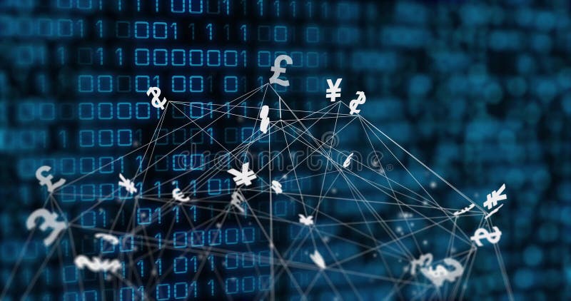 Image Of Globe With Currency Symbols And Binary Coding Data Processing Stock Image Image Of