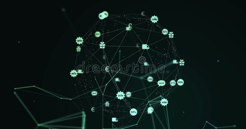 Image of Globe with Network of Connections Stock Image - Image of ...