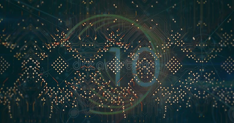 Image of Globe with Row of Spotlights and Network of Connections Stock ...