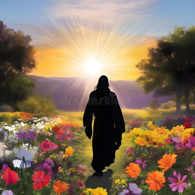 Image of Glorious Resurrection of Jesus with Colorful New Beginning and ...