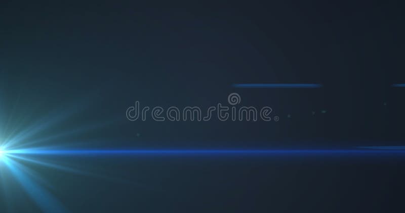 Image of Glowing Blue Light Moving on Blue Background Stock ...