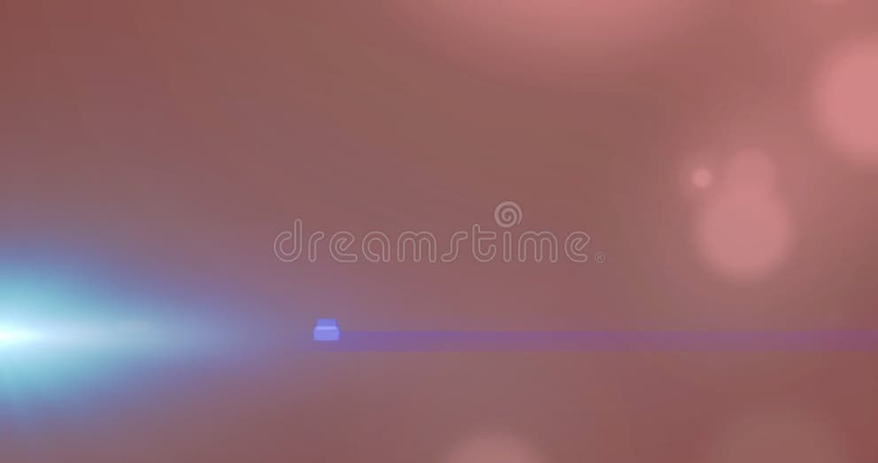 Image of Glowing Blue Light Over Pink Light Spots Stock Illustration ...