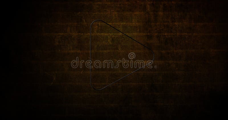 Image of Glowing Neon Arrow Icon on Brick Wall Stock Image - Image of ...