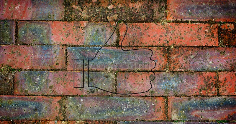 Image of Glowing Neon Thumb Up Icon on Brick Wall Stock Illustration ...