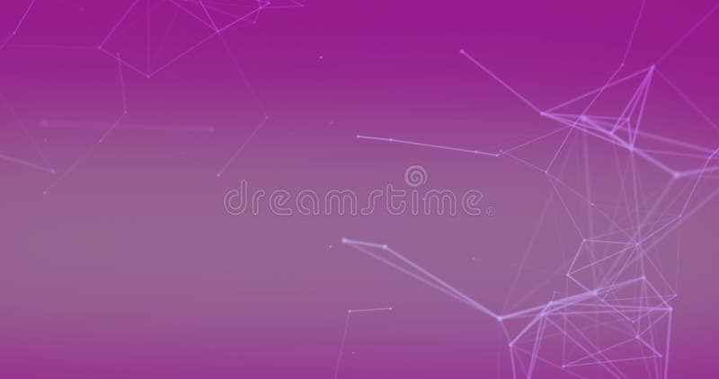 Image of Glowing Network of Connections Floating on Purple Background ...