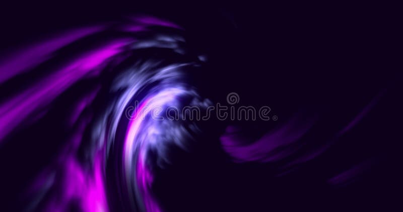 Image of Glowing Pink To Purple Light Wave Moving on Black Background ...