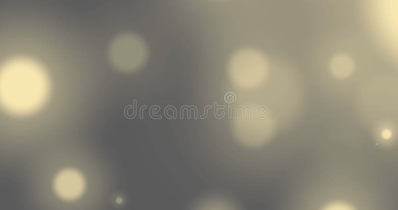 Image of Glowing Yellow Light Spots Flickering on Grey Background Stock ...