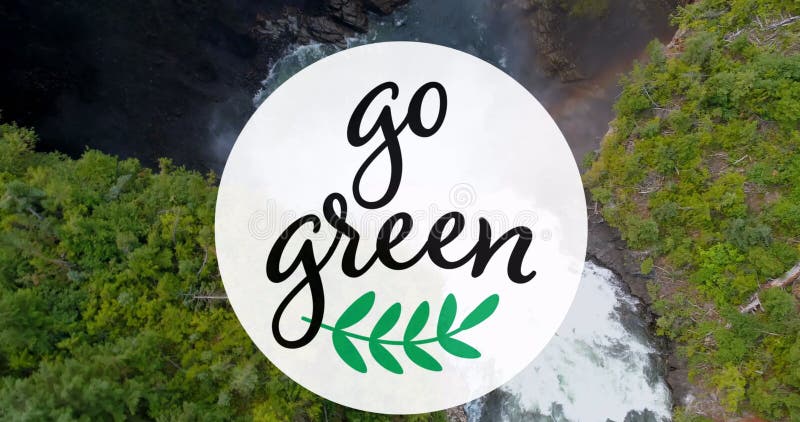 Image of Go Green Text Over Forest Stock Photo - Image of environmental ...