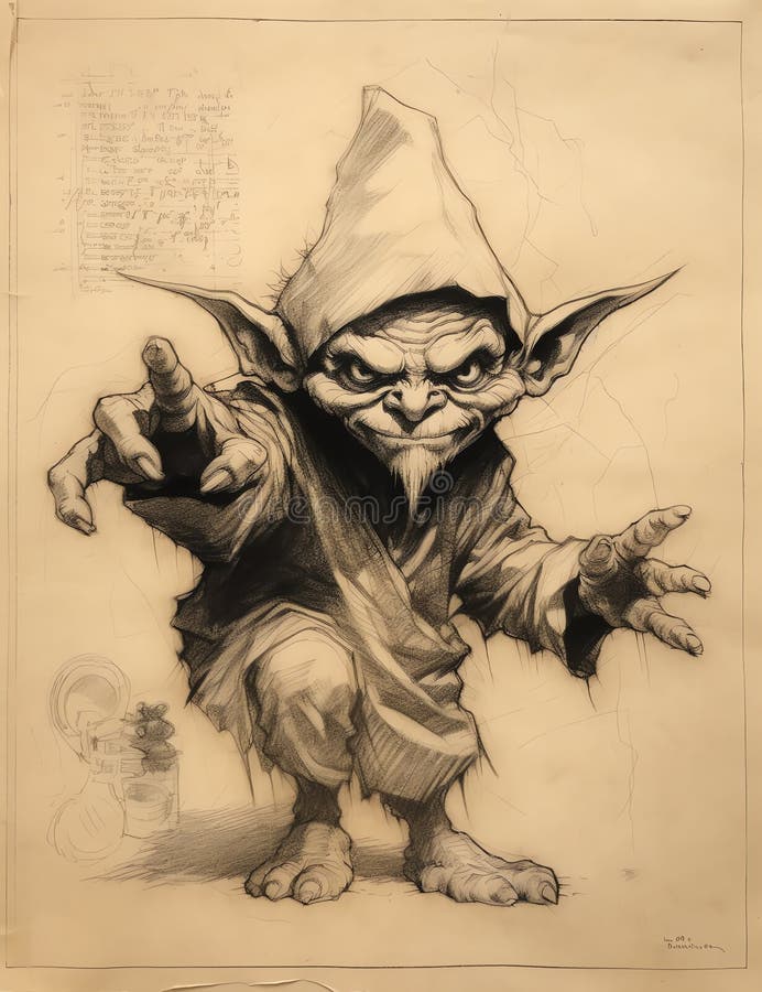 Goblin & Elf Fantasy Old Paper, Junk Journal Digital Paper Stock ...