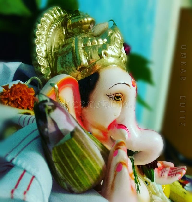 This is the Image of God Ganpati Bappa Stock Image - Image of ganesh ...