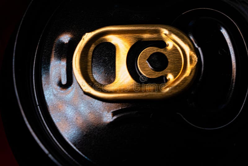 An Image of a Golden Pull Ring on a Beer or Soda Can, Representing the ...