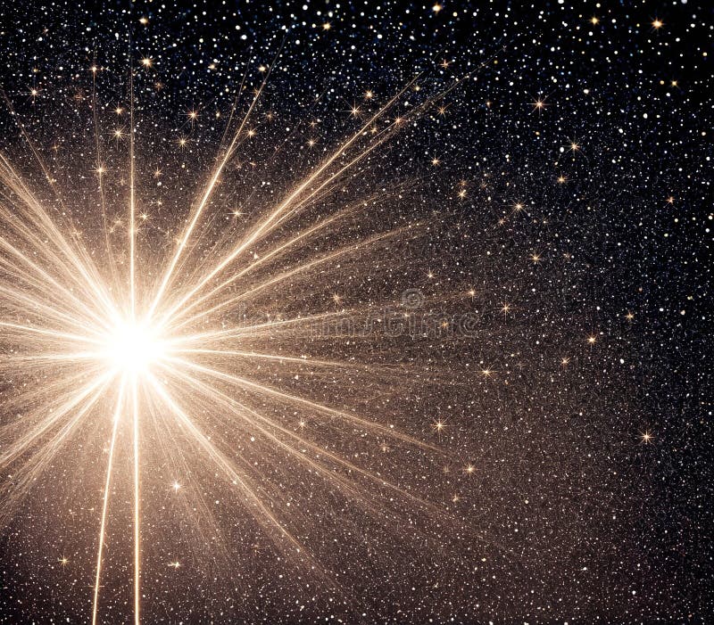 A Star with Rays of Light Coming from it. Stock Image - Image of ...