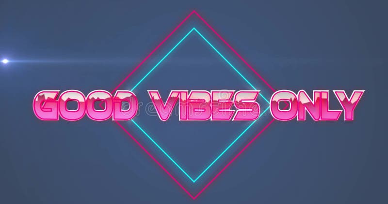 Image of Good Vibes only Text Over Light Spot Stock Illustration ...