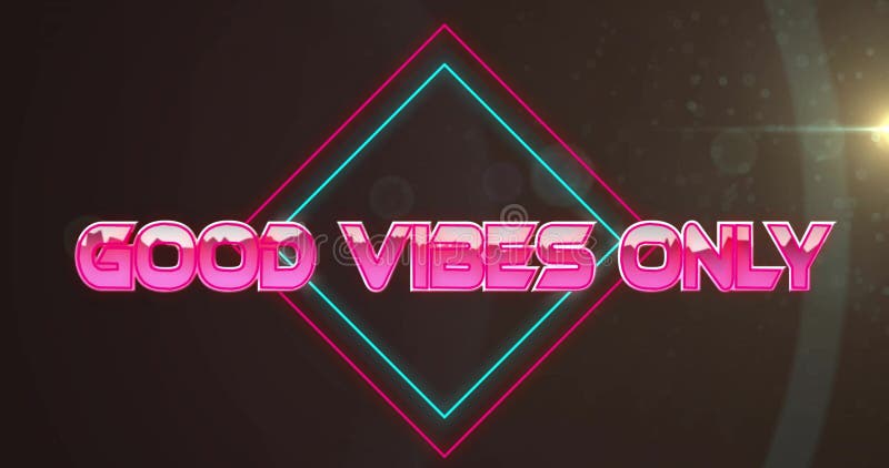 Image of Good Vibes only Text Over Light Spot Stock Illustration ...