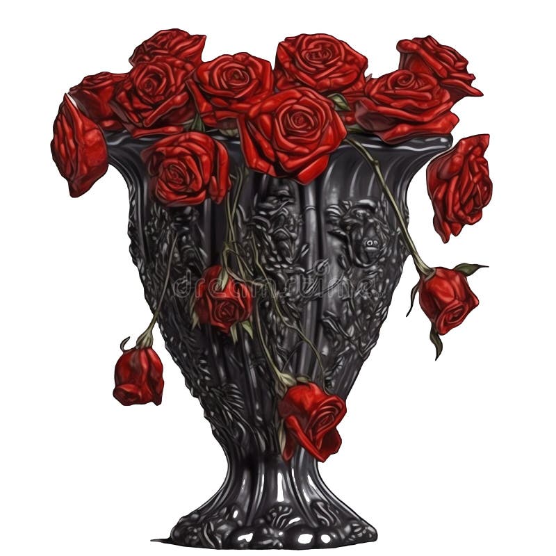 Gothic Roses Watercolor Illustration Stock Photo - Image of bunny ...