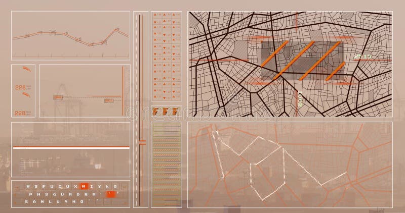 Image Of Graph Loading Circles Bars Navigation Pattern And Computer