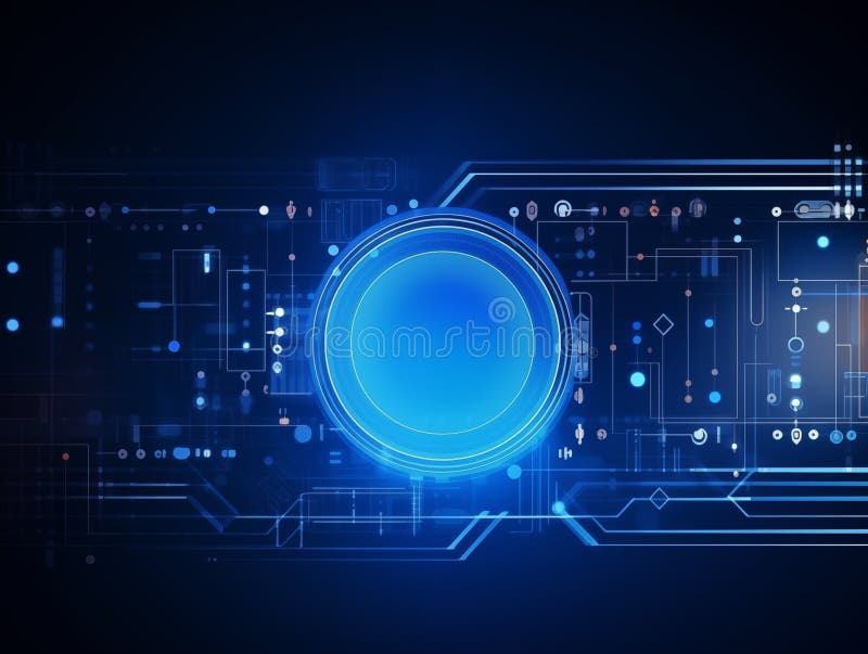 Futuristic Technology Interface Background Stock Illustration ...