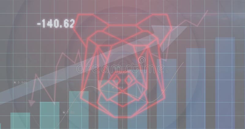 Image of Graphs, Arrow and Bear Head Stock Image - Image of graphs ...