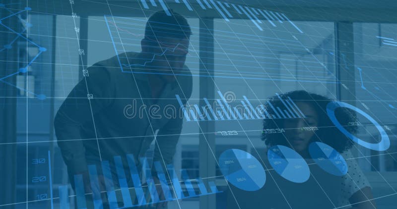 Image of Graphs, Changing Numbers, Loading Circles Over Diverse ...