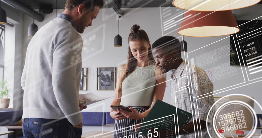 Image of Graphs, Loading Circles, Bars, Changing Numbers, Diverse ...