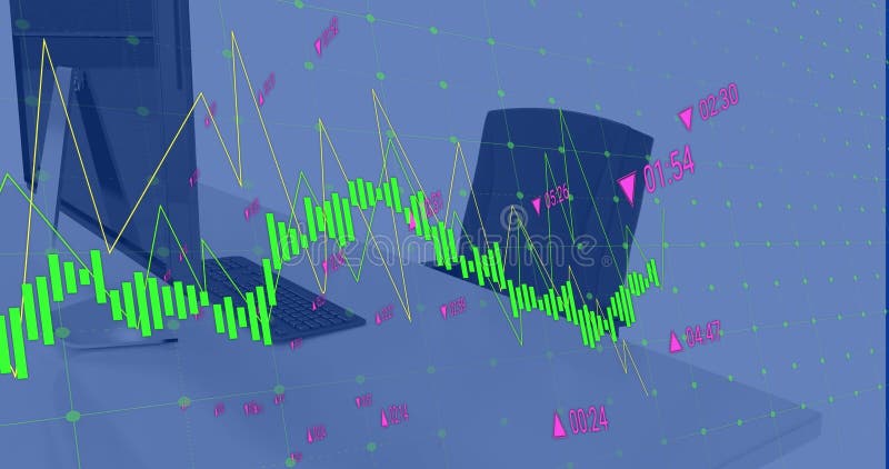 This is an Image of Graphs with Numbers Moving on a Transparent ...