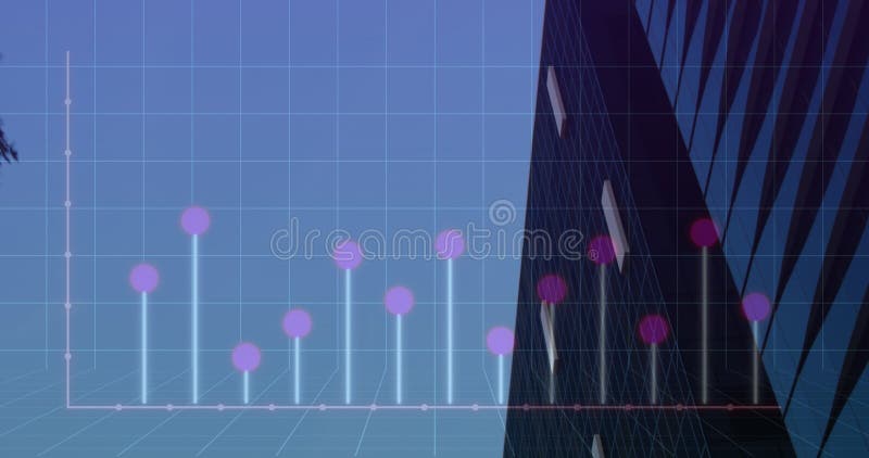 Image of Graphs Over Office Building Stock Image - Image of building ...