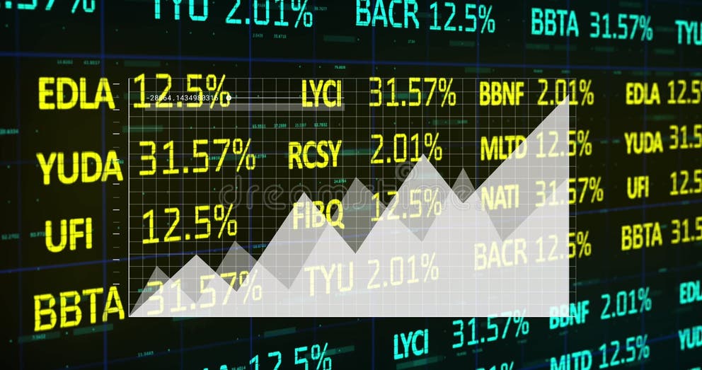 Image of Graphs, Trading Board, Binary Codes, Programming Language Over Navigation Pattern Stock ...