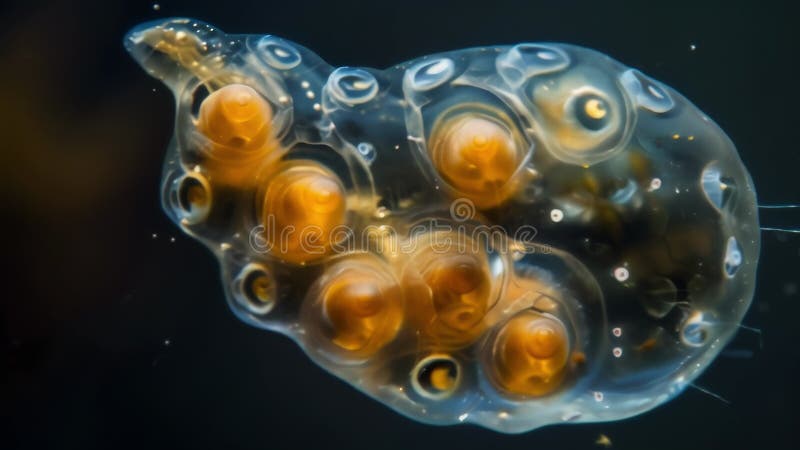 An Image of a Gravid Pregnant Female Rotifer with Several Developing ...
