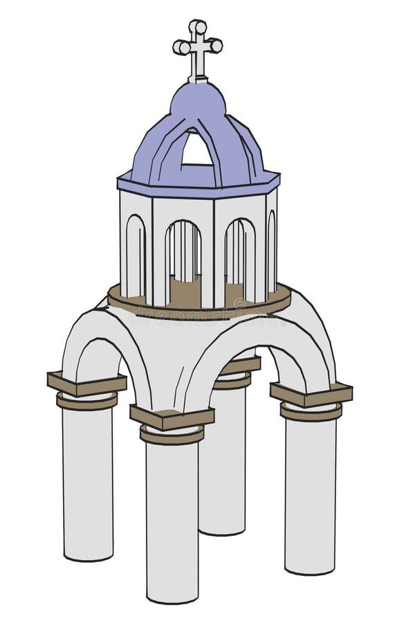 Image of greek house stock illustration. Illustration of handdraw ...