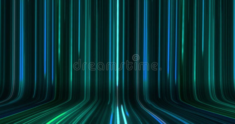 Image of Green and Blue Neon Light Trails on Black Background Stock ...