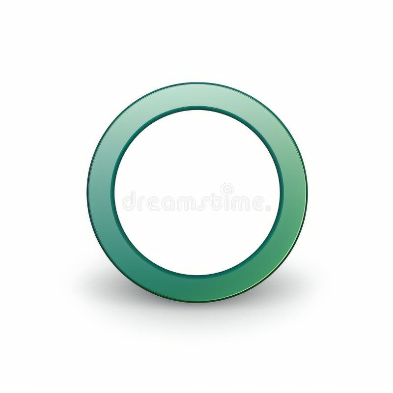 An Image of a Green Circle on a White Background Stock Illustration ...