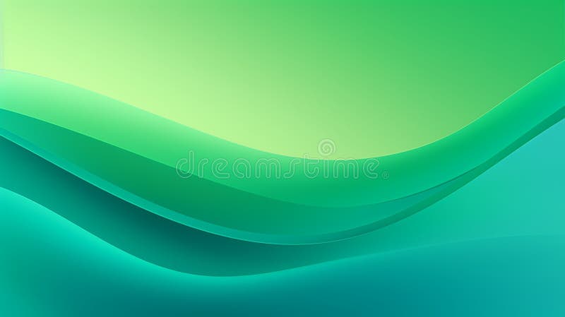 The Image is a Green Gradient Background with a Smooth Wave Pattern. it ...