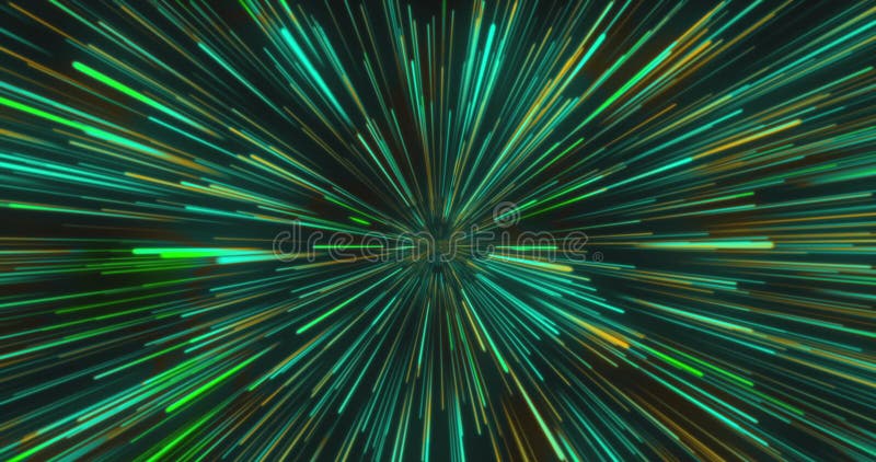 Image of Green Light Trails Moving on Seamless Loop Stock Illustration ...