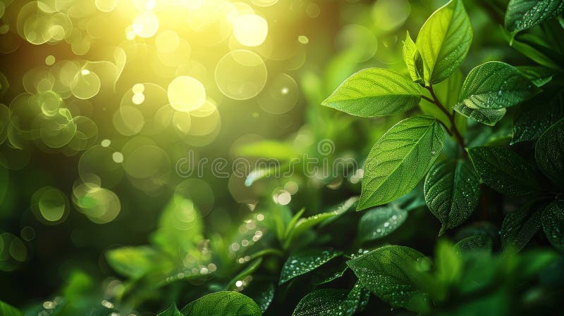An Image of a Green Texture Background, Blurred and Bokeh Photos Under ...
