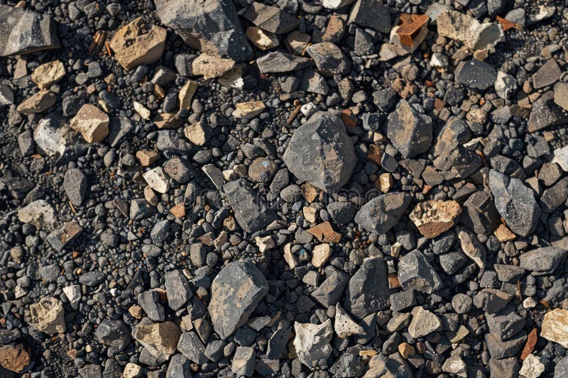 Image of Grey Asphalt Rock Ground Debris. Texture for Background Usage ...