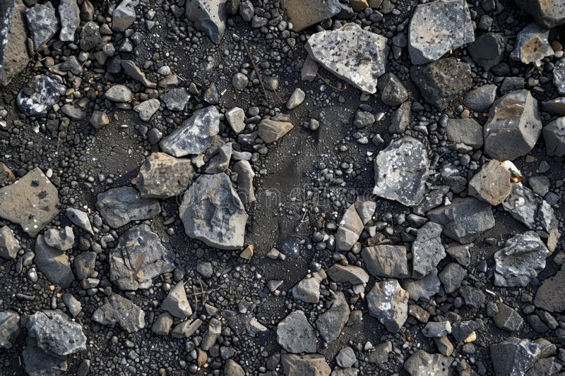 Image of Grey Asphalt Rock Ground Debris. Texture for Background Usage ...