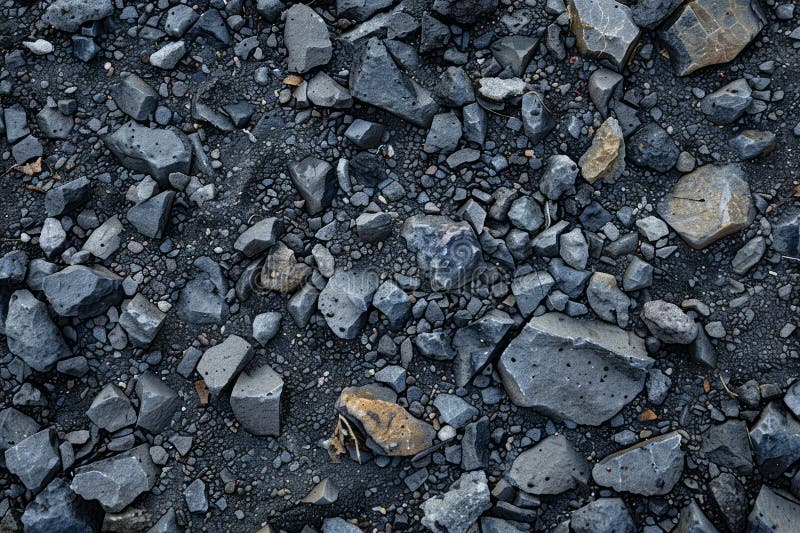 Image of Grey Asphalt Rock Ground Debris. Texture for Background Usage ...