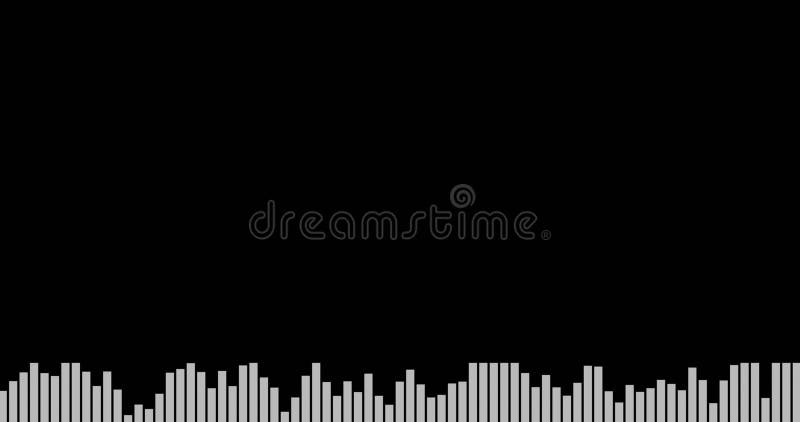 Image of Grey Equalizer on Black Background with Copy Space Stock ...