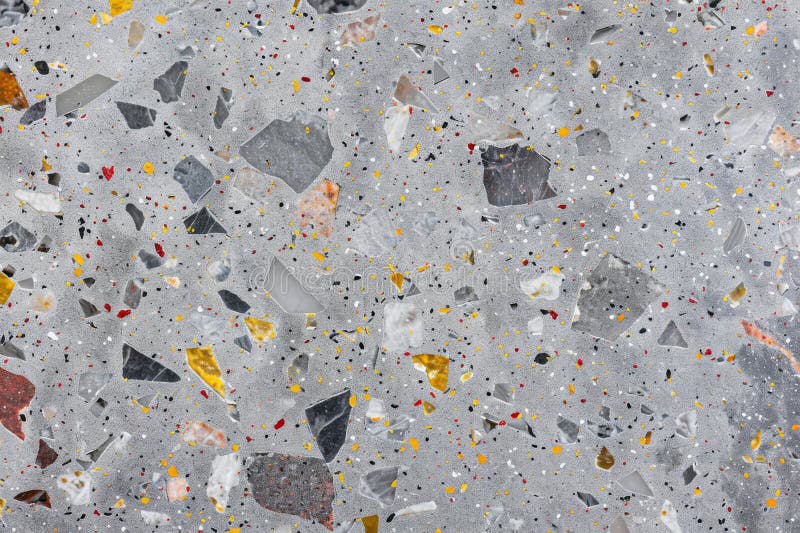 Image of Grey Terrazzo Pattern on Floor Surface. Texture for Background ...
