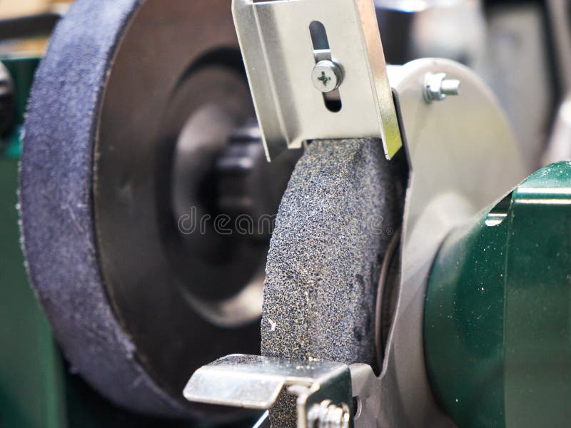 Grinding Wheel Grinding Machine Stock Photo - Image of operation, arbor ...