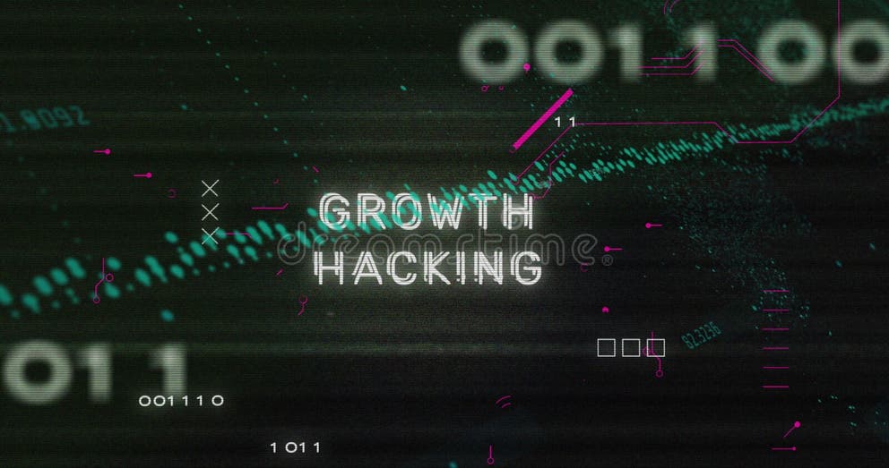 Image of Growth Hacking Text, Data Processing Over Circuit Board Stock Illustration ...