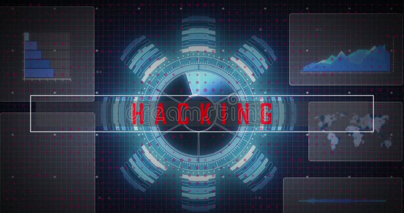 Image of Hacking Text, Scope Scanning and Data Processing Stock ...